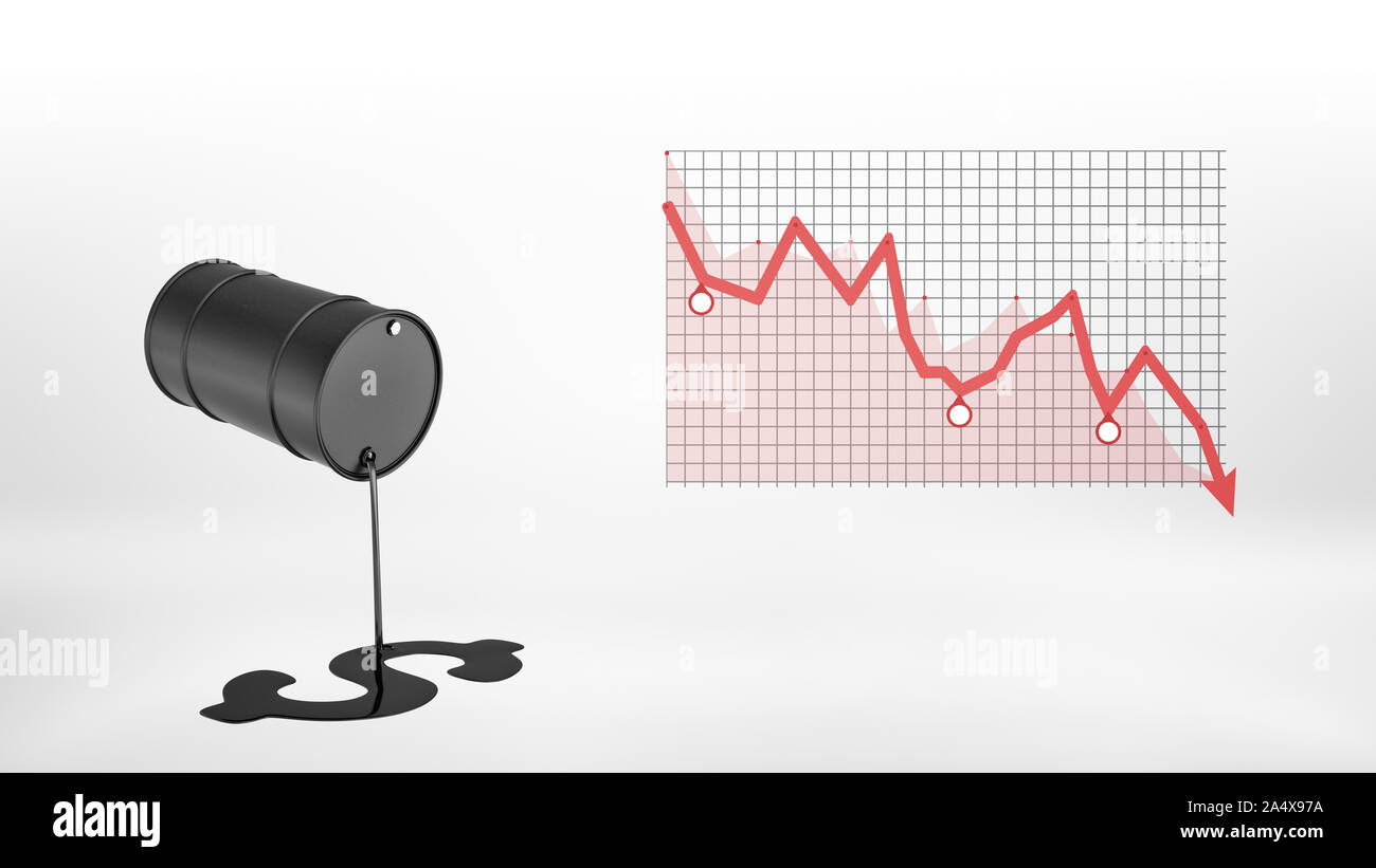 3d negative statistic chart hi-res stock photography and images - Alamy