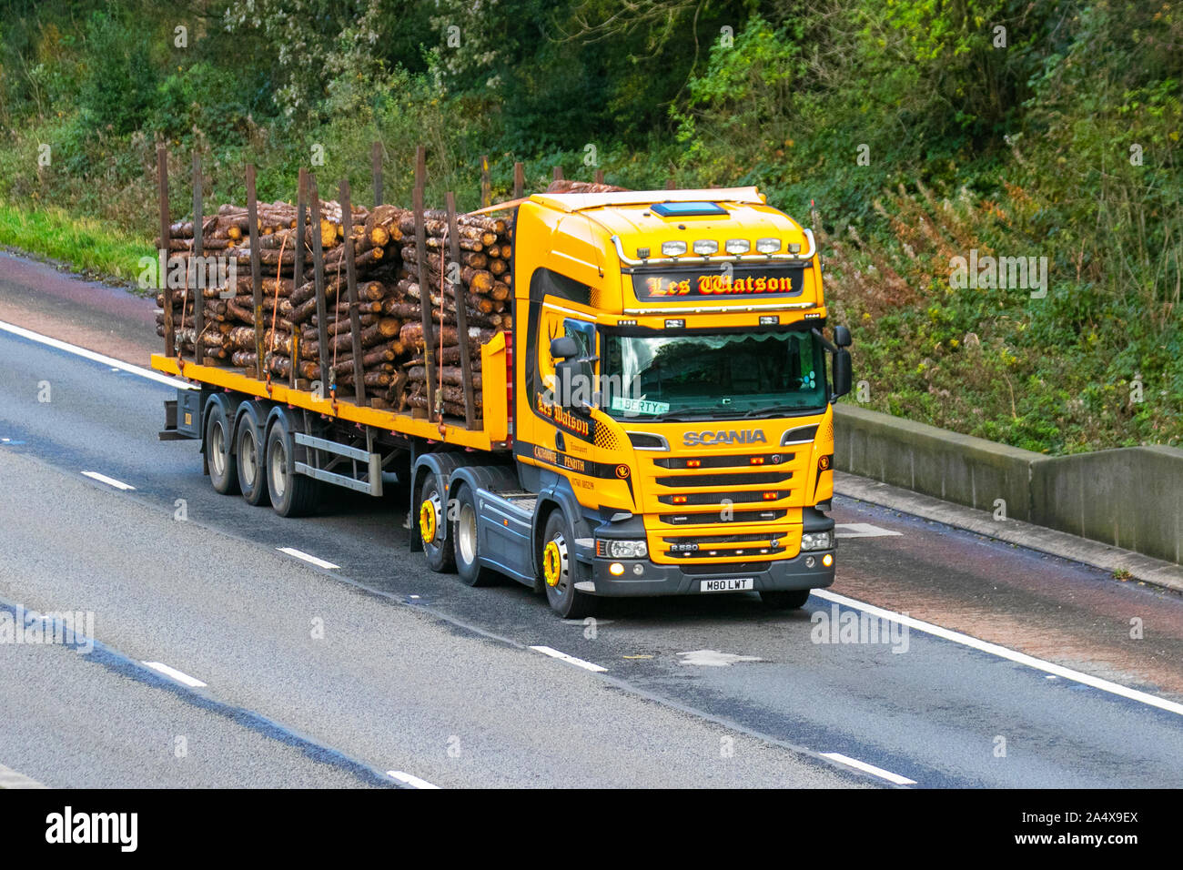 Les Watson heavy bulk Haulage wood delivery trucks, haulage, timber ...