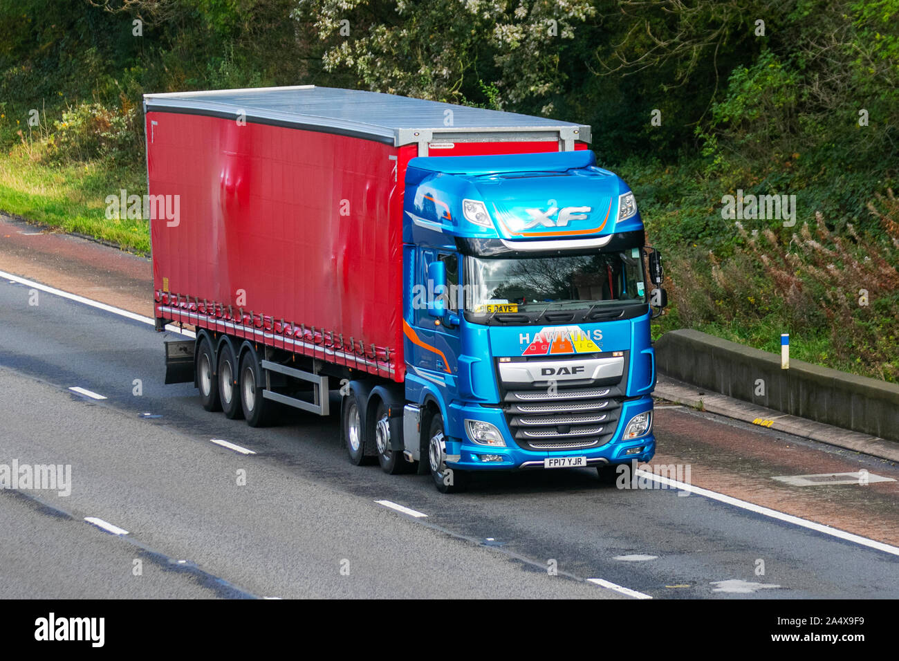 Big Dave driving Hawlings Logistis vehicle; Motorway heavy bulk Haulage ...