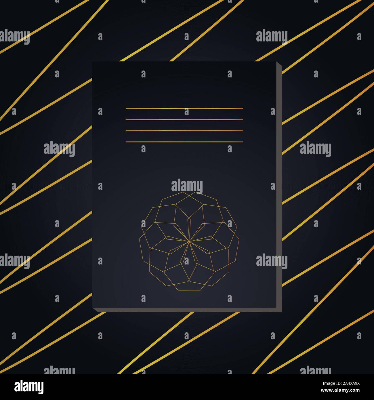 Vector notebook cover. Decorative ornament to be printed on the covers ...