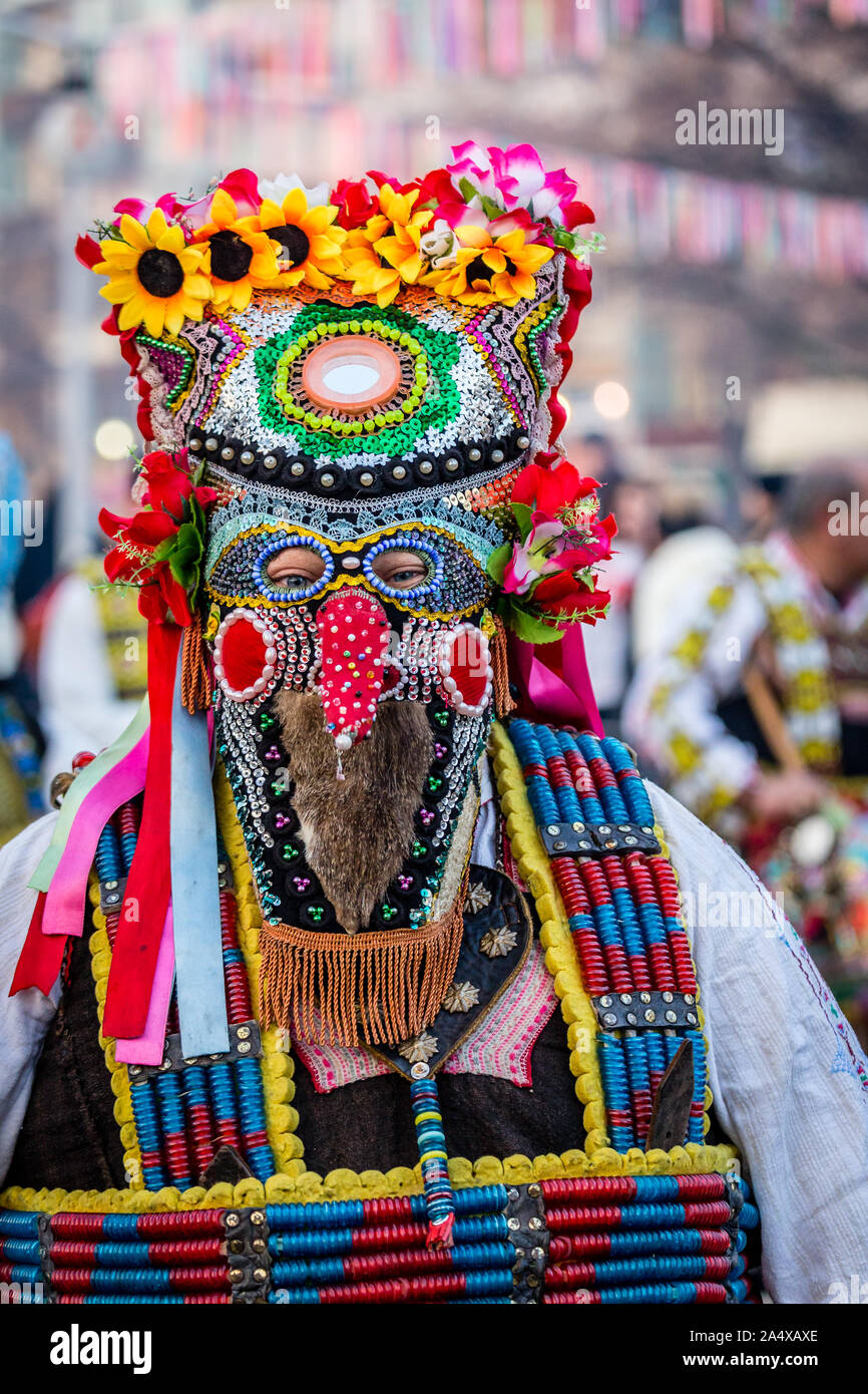 Costumes of the kukeri hi-res stock photography and images - Alamy
