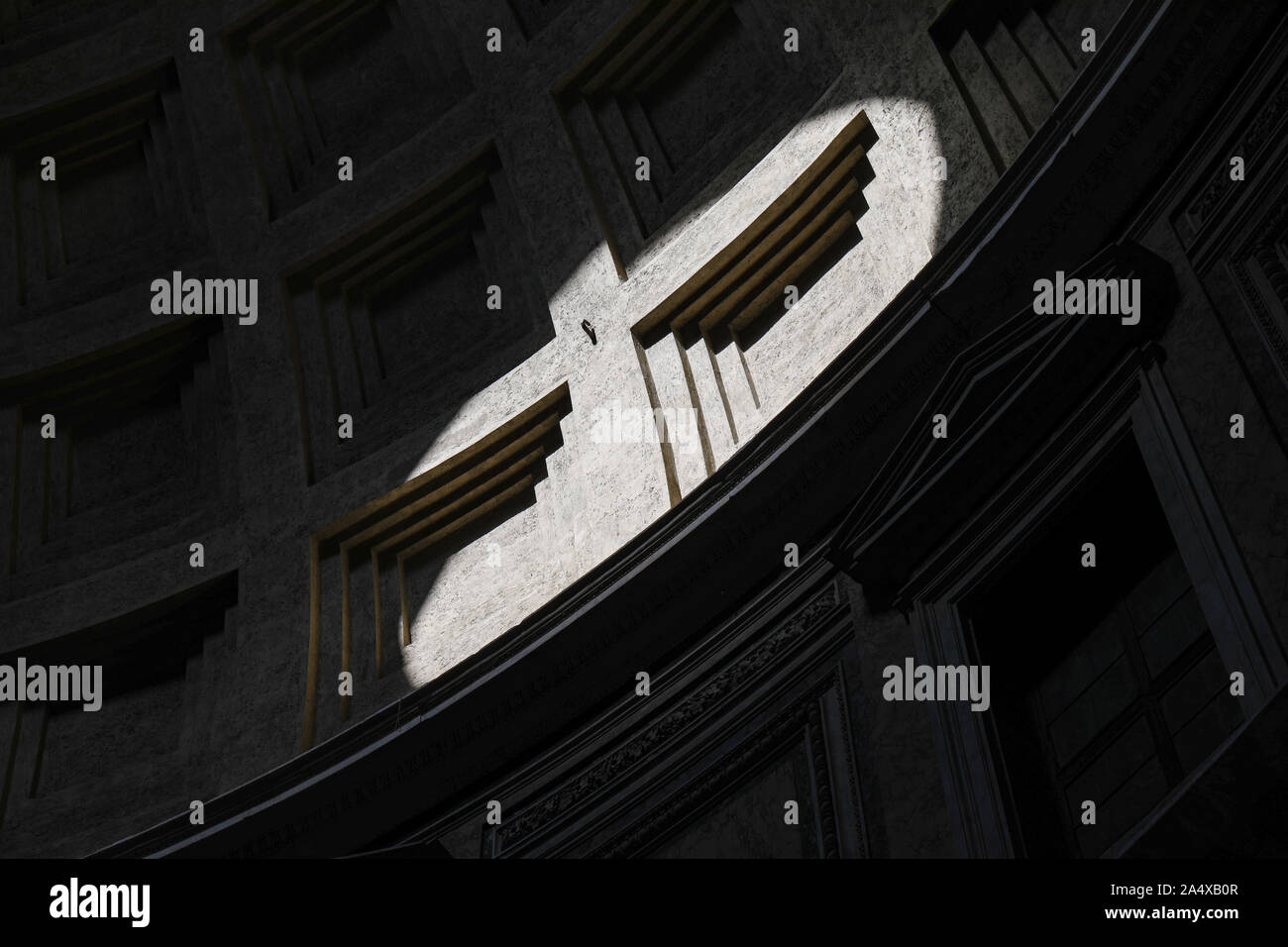 Coffering on the ceiling of the Pantheon in Rome, Italy Stock Photo - Alamy