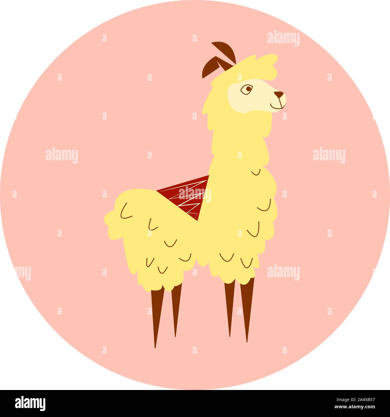 Cute colorful lama vector set. Pattern perfect for kids fabric, textile ...