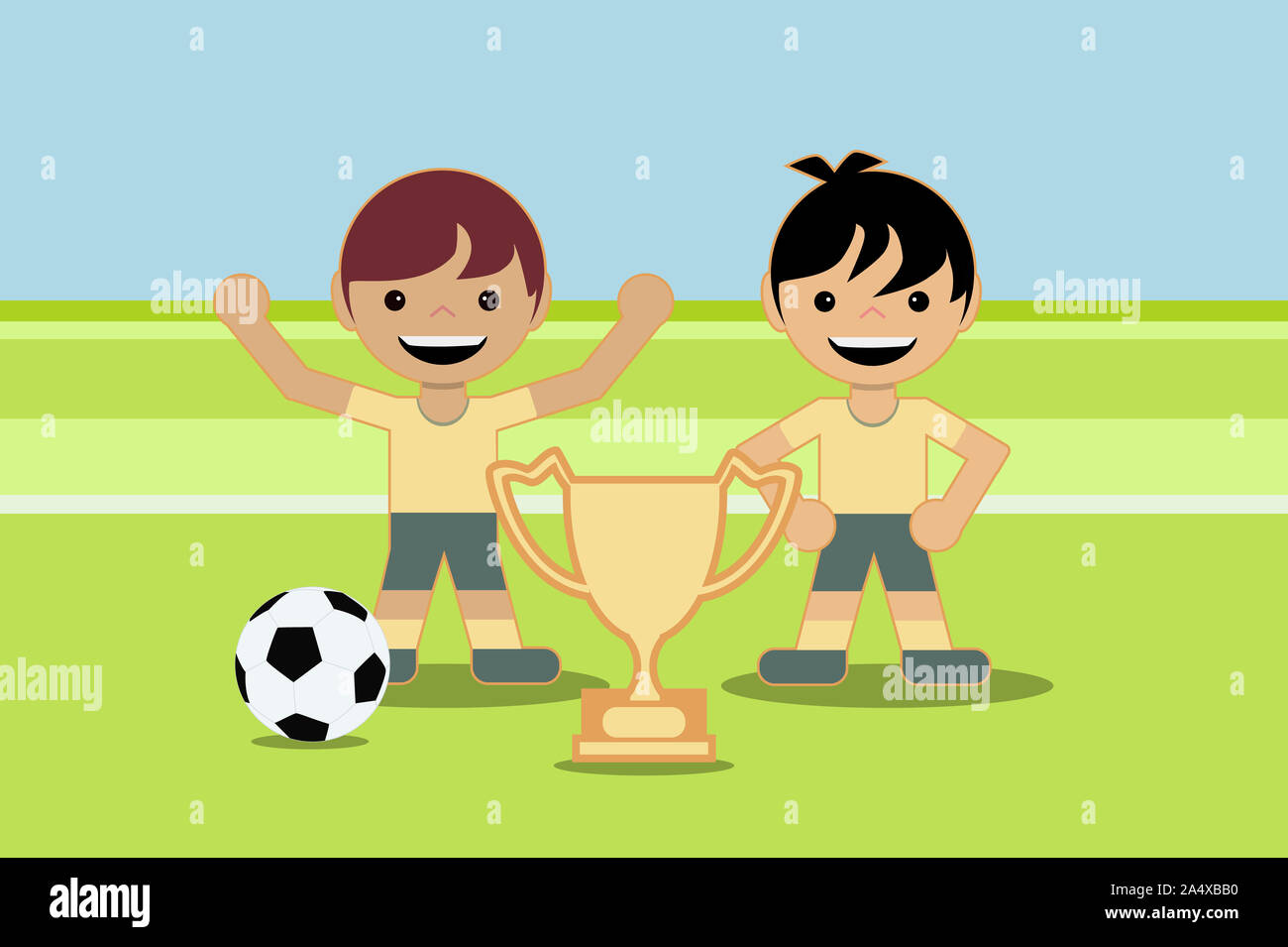 Cartoon children play hi-res stock photography and images - Alamy