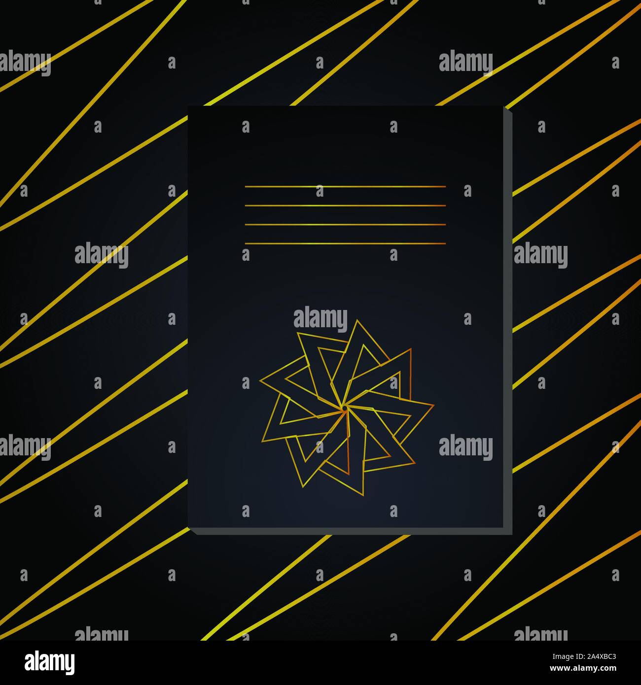 Vector notebook cover. Decorative ornament to be printed on the covers ...