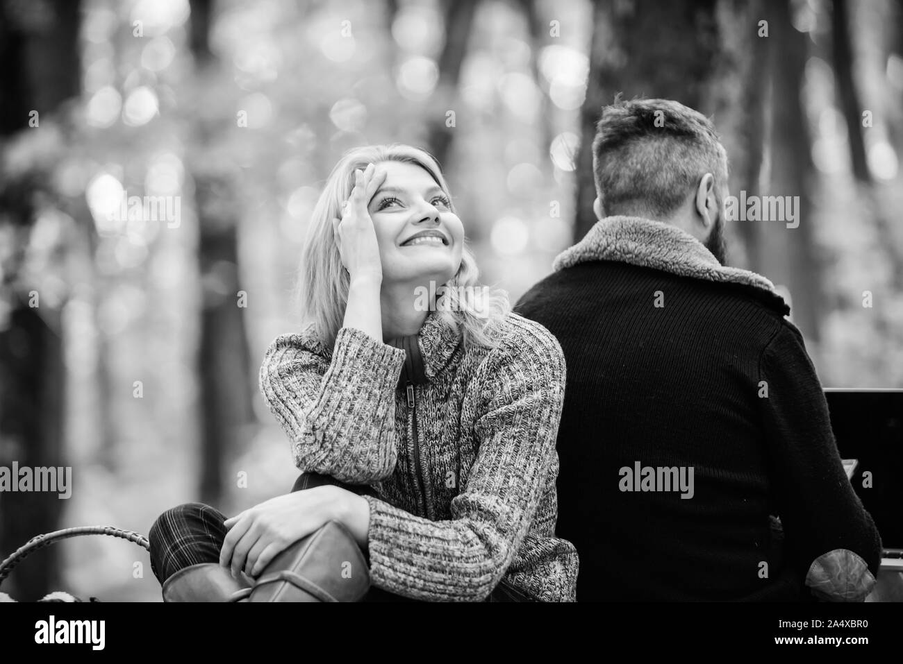 Girl back phone Black and White Stock Photos & Images - Alamy