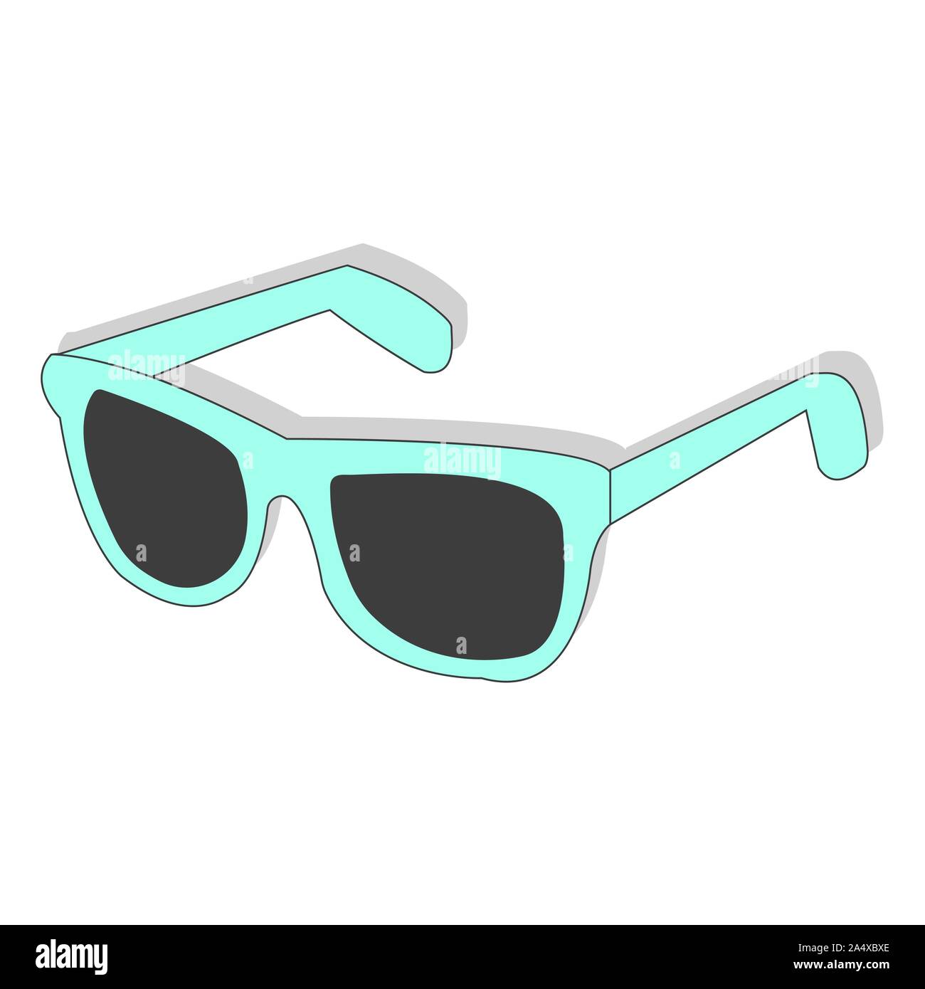 Fashion black and colorful sunglasses set accessory sun spectacles ...