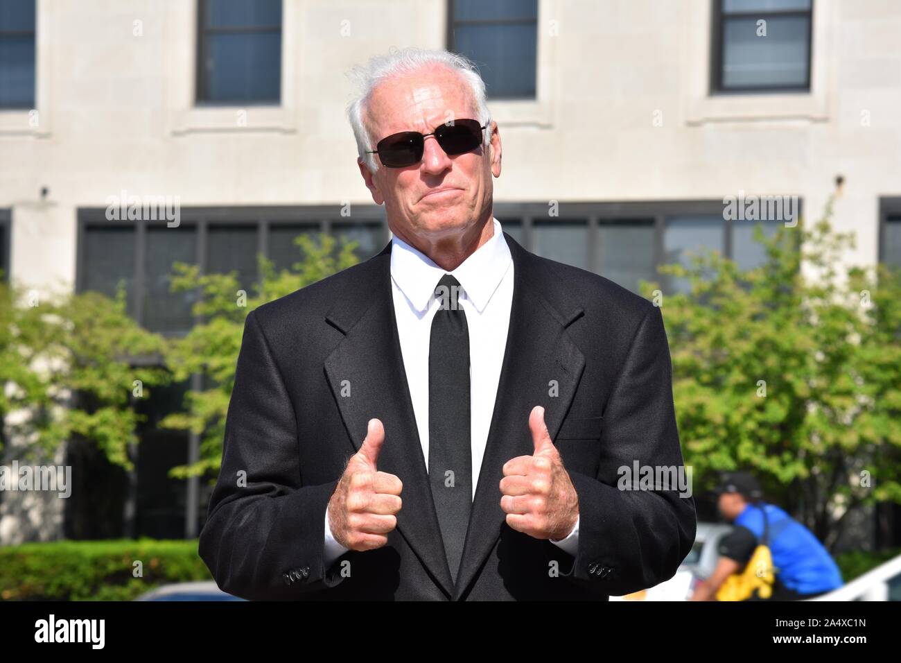 Successful Adult Senior Person Wearing Suit And Tie Stock Photo - Alamy