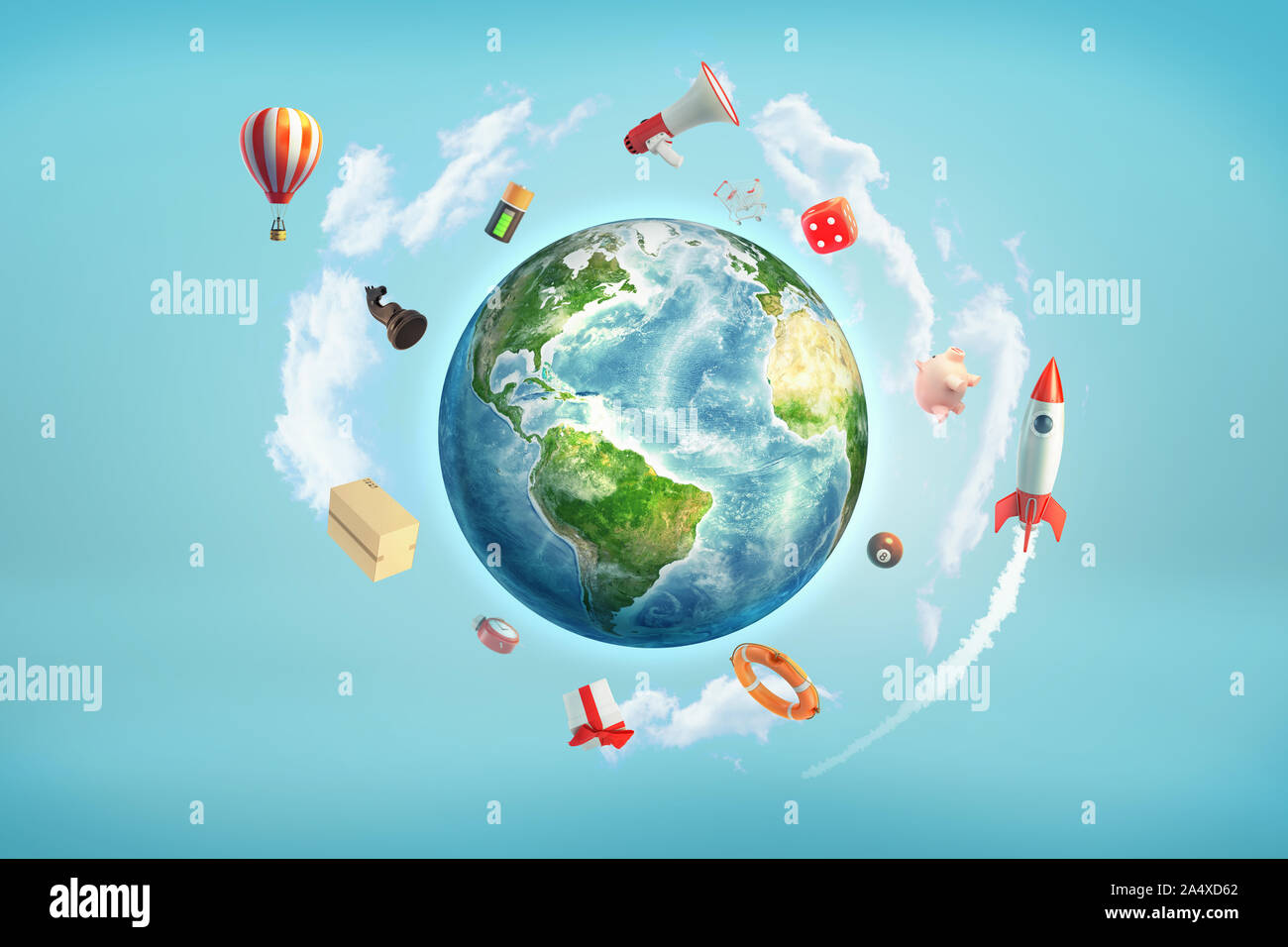 Recycle symbol clouds hi-res stock photography and images - Alamy