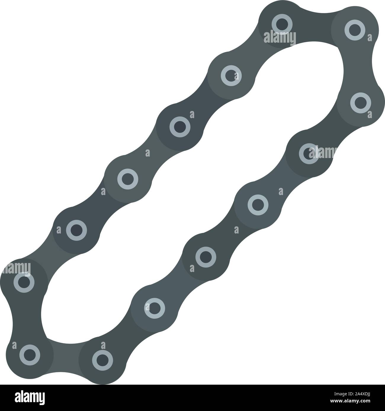 Bike chain icon. Flat illustration of bike chain vector icon for web ...