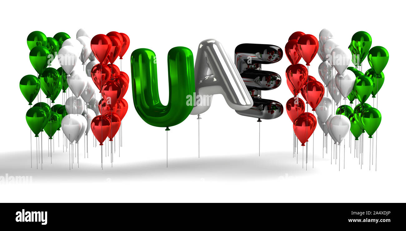 United Arab Emirates national day with UAE Balloons, spirit of the ...