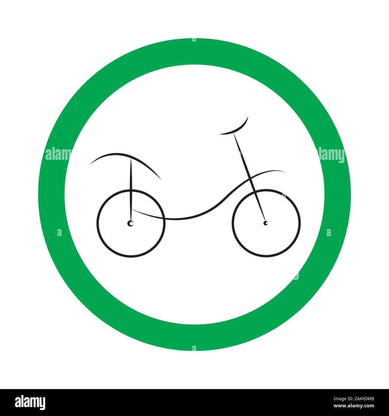 Vector allowed sign on white background with green circle. Cool for ...