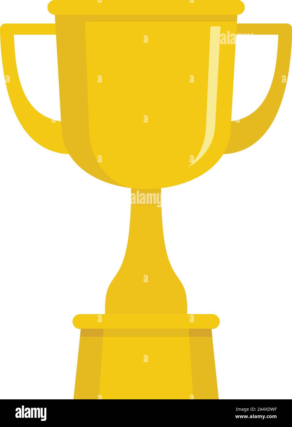 Gold cup icon. Flat illustration of gold cup vector icon for web design ...