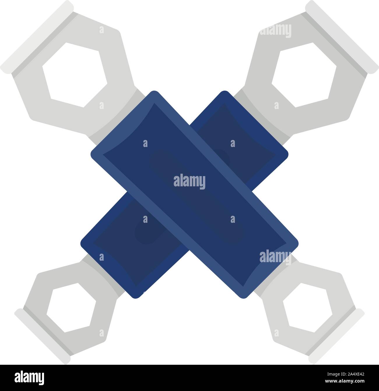 Bike key icon. Flat illustration of bike key vector icon for web design ...