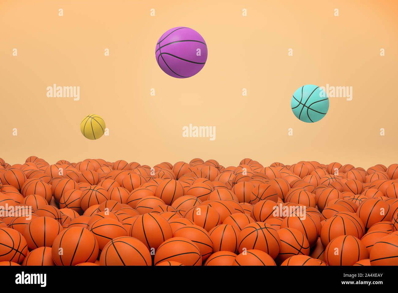 Basketball Pile High Resolution Stock Photography and Images - Alamy