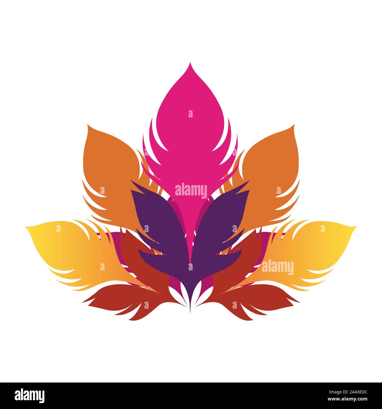 colorful feathers icon Stock Vector Image & Art - Alamy