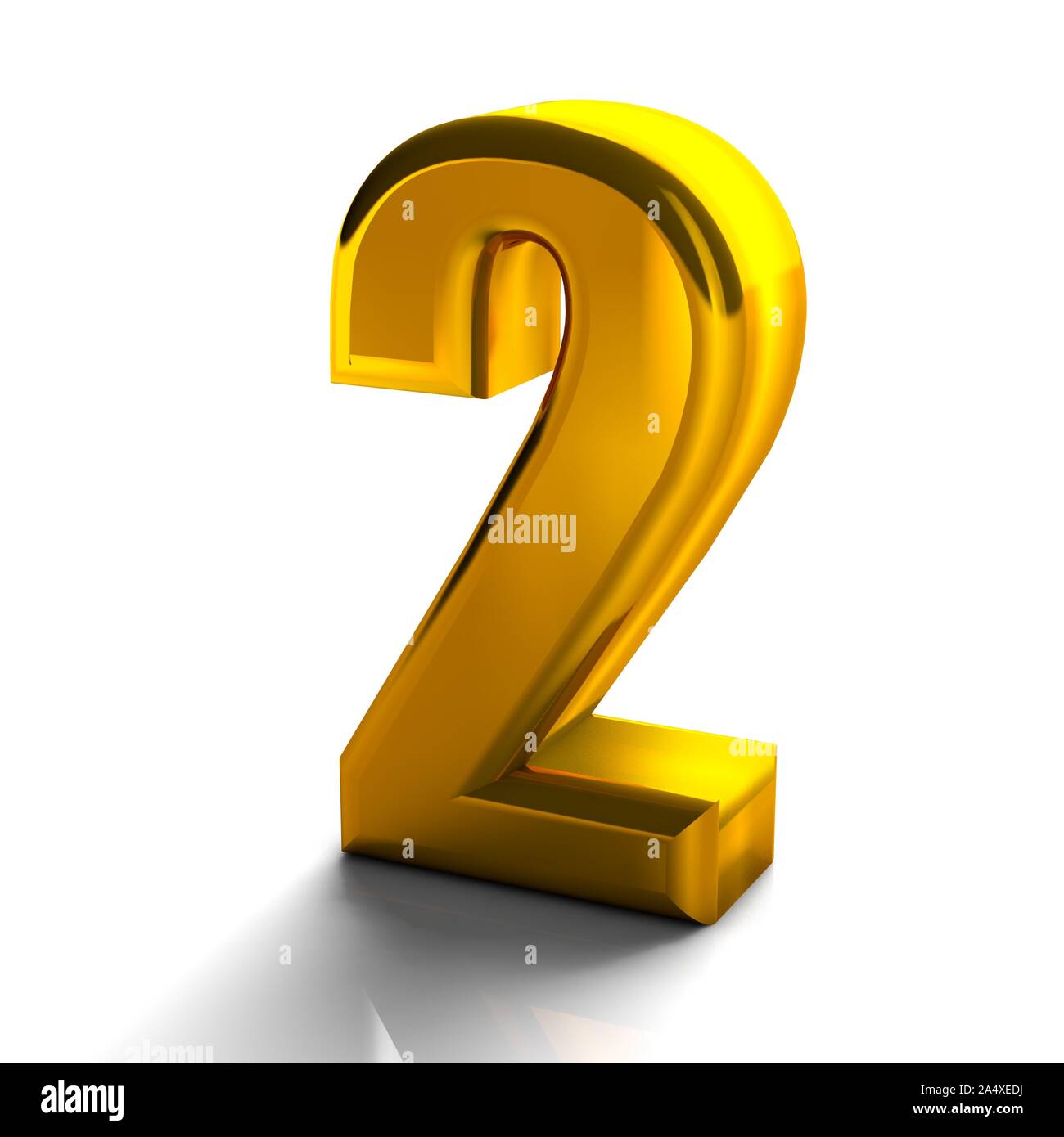 Number 2 golden number 2 hi-res stock photography and images - Alamy