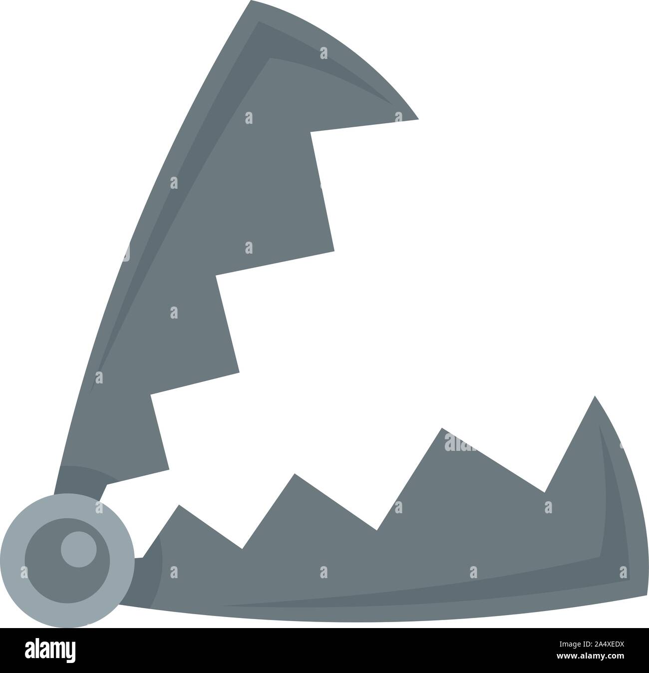 Metal hunter trap icon. Flat illustration of metal hunter trap vector ...