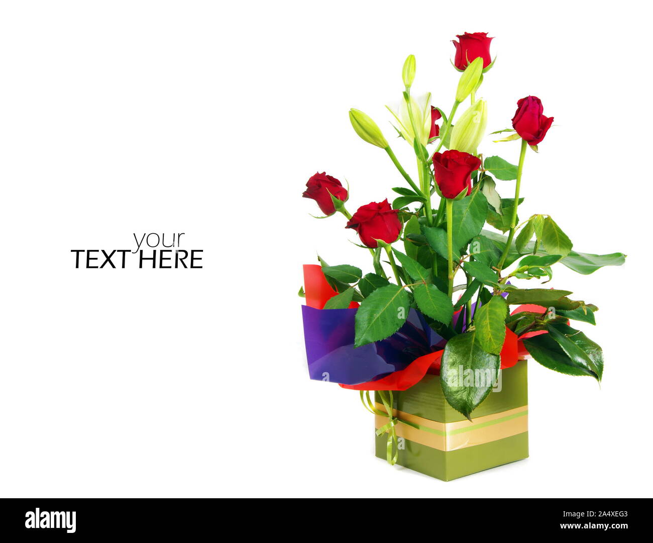 Flower with the copy space Stock Photo - Alamy