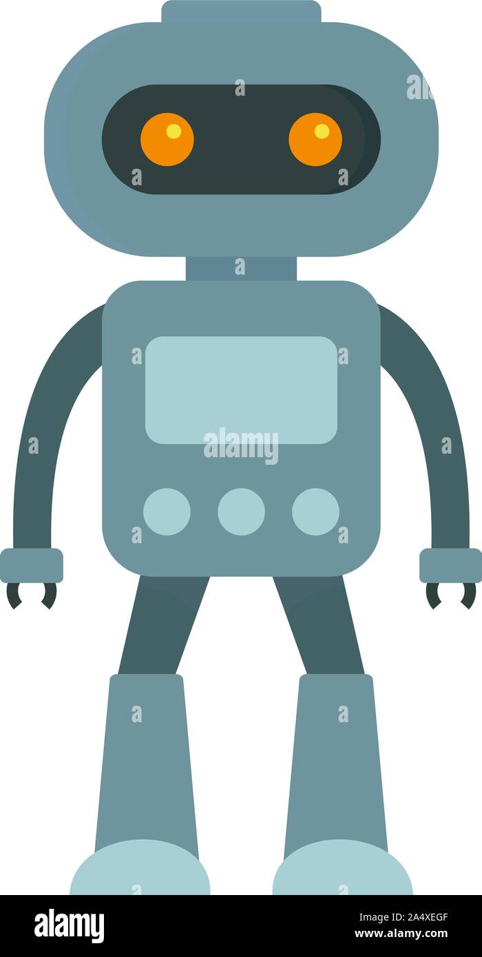 Alien robot icon. Flat illustration of alien robot vector icon for web ...