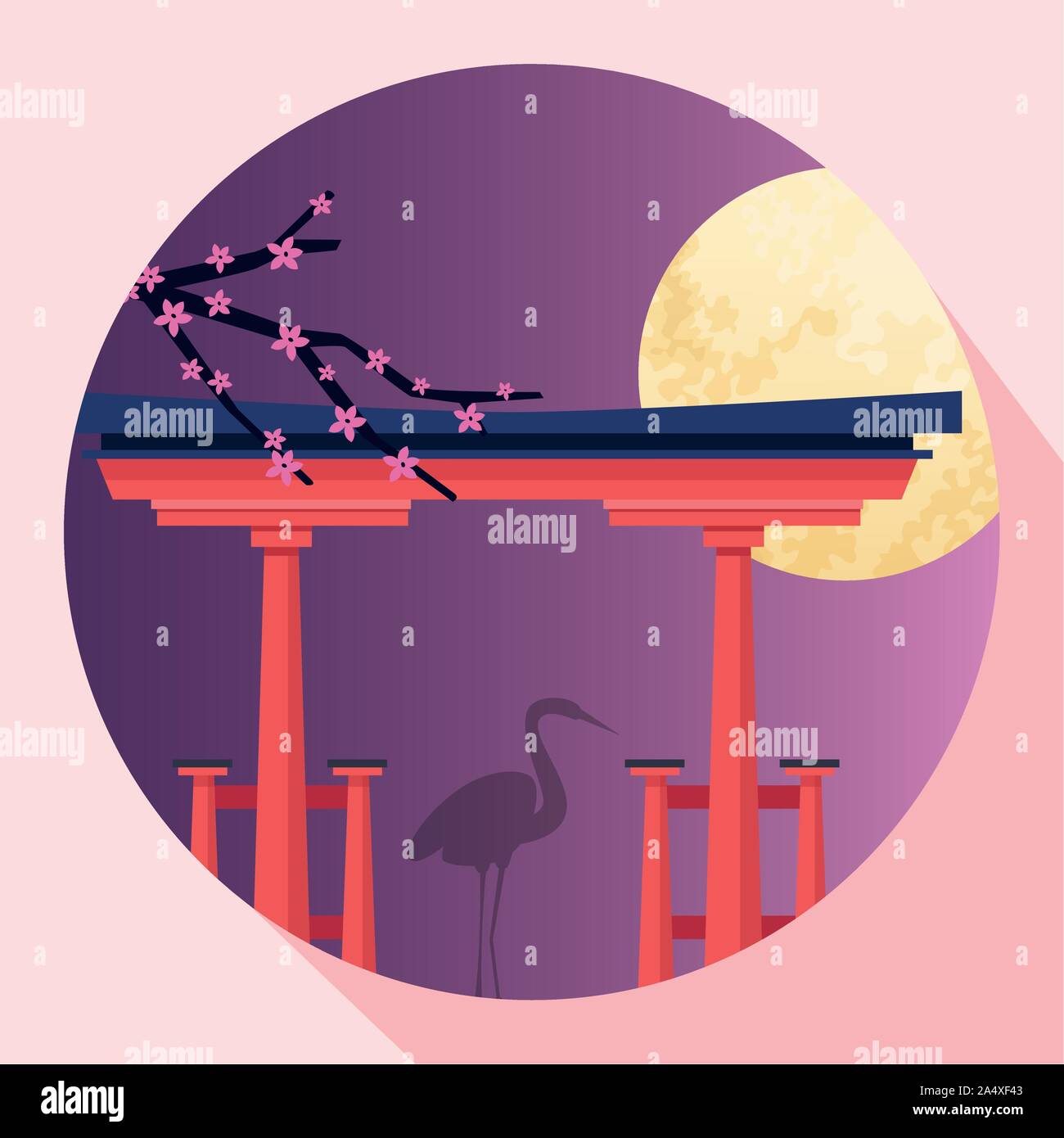 Chinese red gate design Stock Vector Image & Art - Alamy