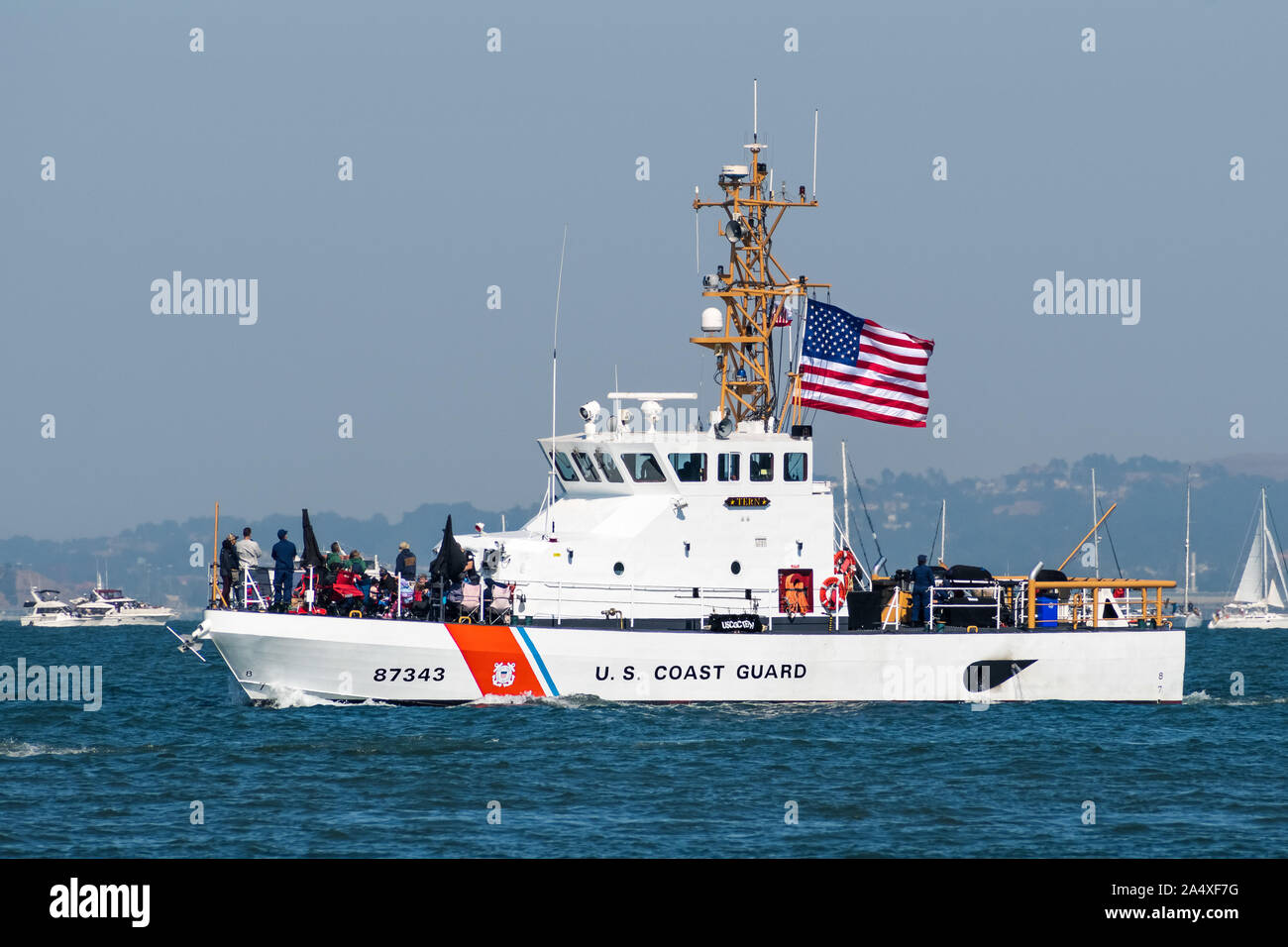 Oct 12, 2019 San Francisco / CA / USA - U.S. Coast Guard ship cruising ... Oct 12, 2019 San Francisco / CA / USA - U.S. Coast Guard ship cruising ...