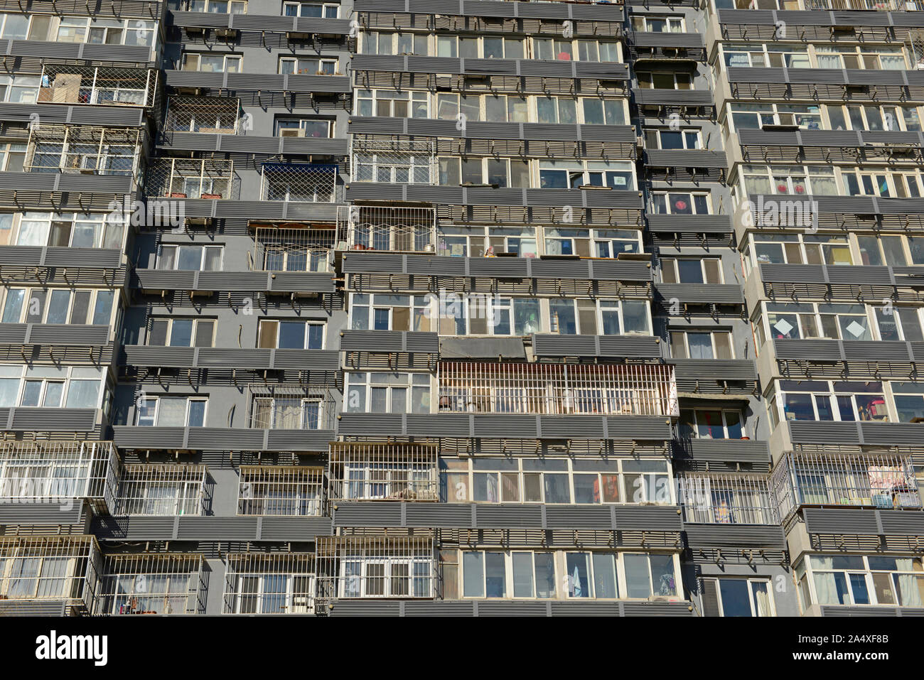 Apartment block by the north second ring road in Beijing, China Stock ...