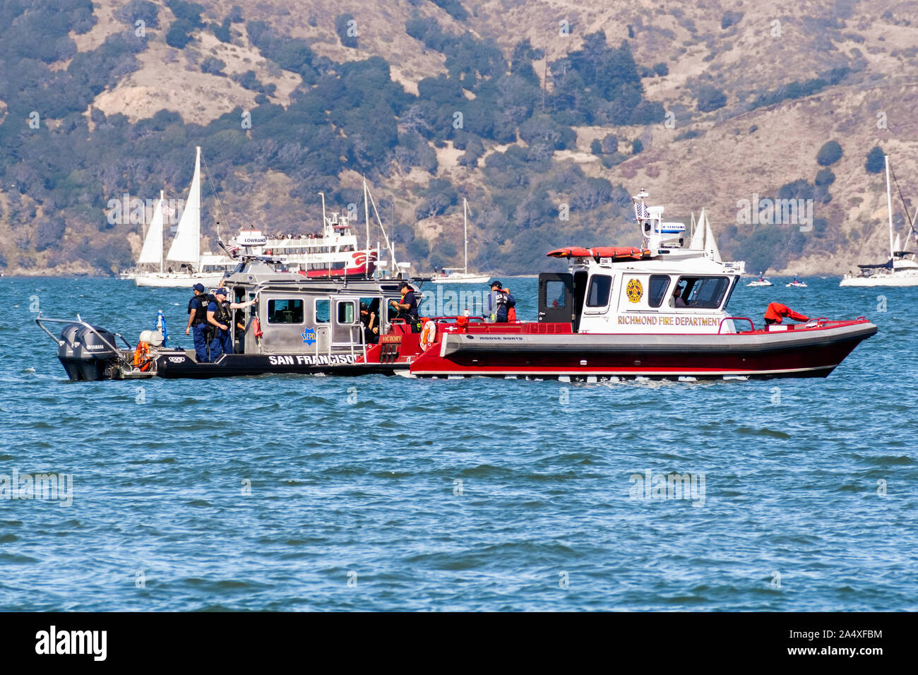 Oct 12, 2019 San Francisco / CA / USA - Richmond Fire Department and ... Oct 12, 2019 San Francisco / CA / USA - Richmond Fire Department and ...