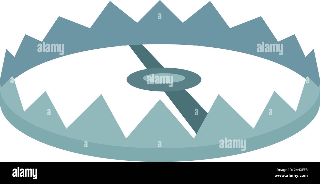 Round trap icon. Flat illustration of round trap vector icon for web ...