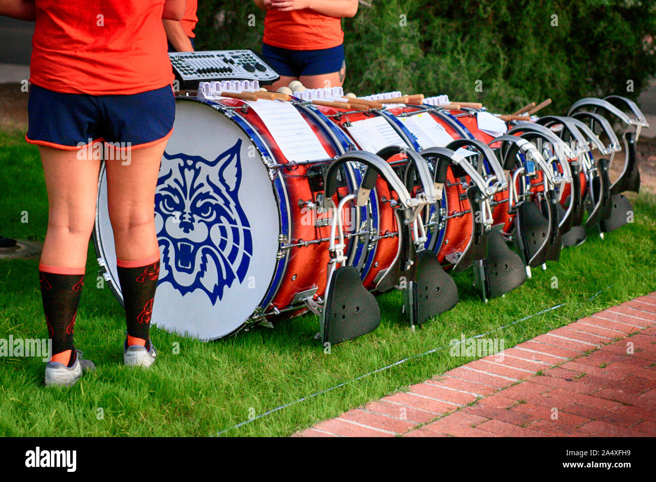 Big red marching band hi-res stock photography and images - Alamy