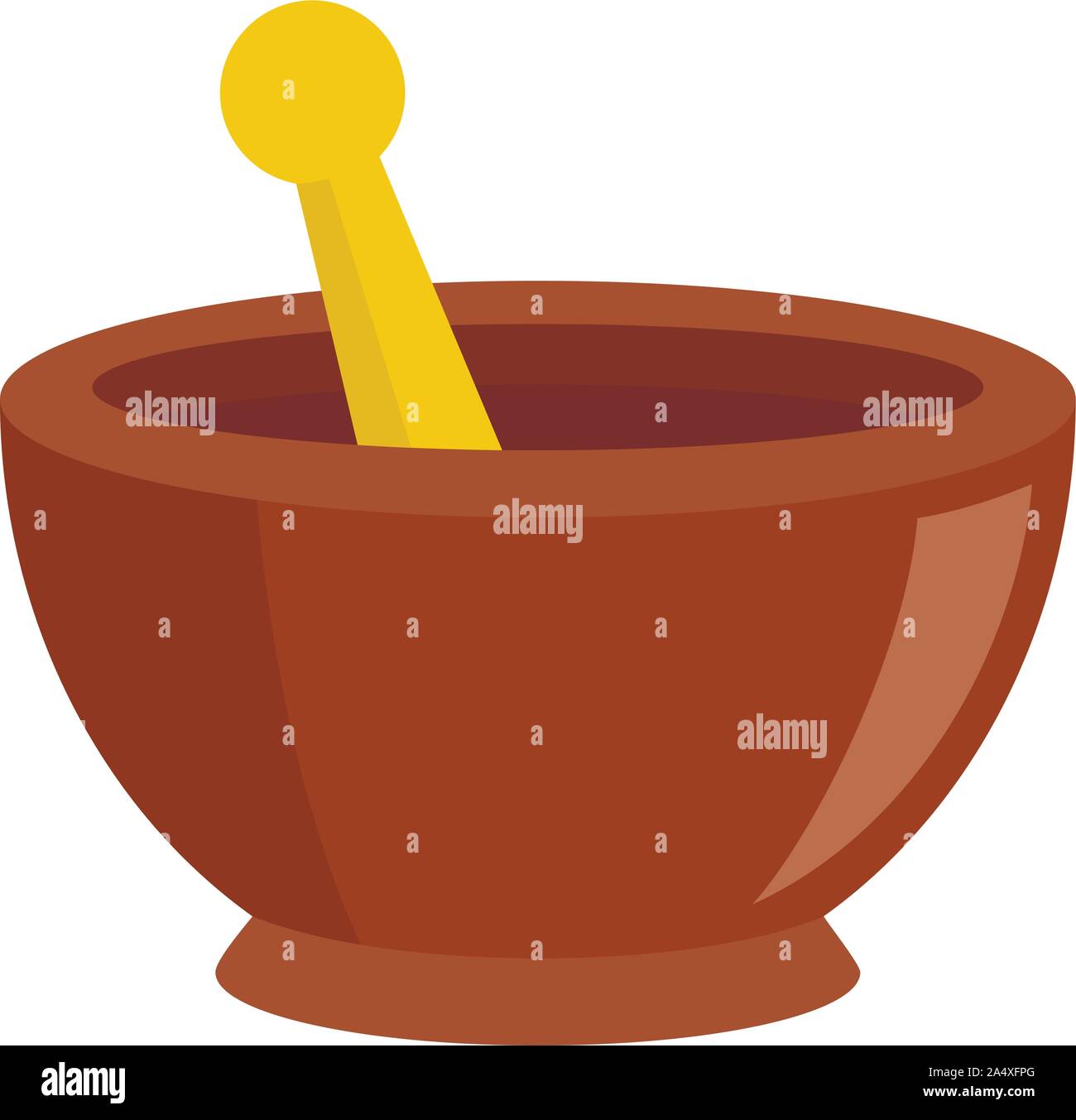 Magic bowl icon. Flat illustration of magic bowl vector icon for web ...