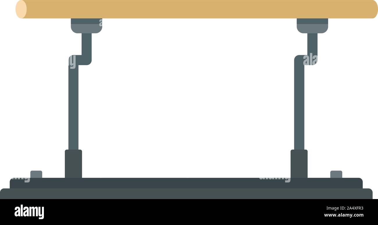 Parallel bars icon. Flat illustration of parallel bars vector icon for ...