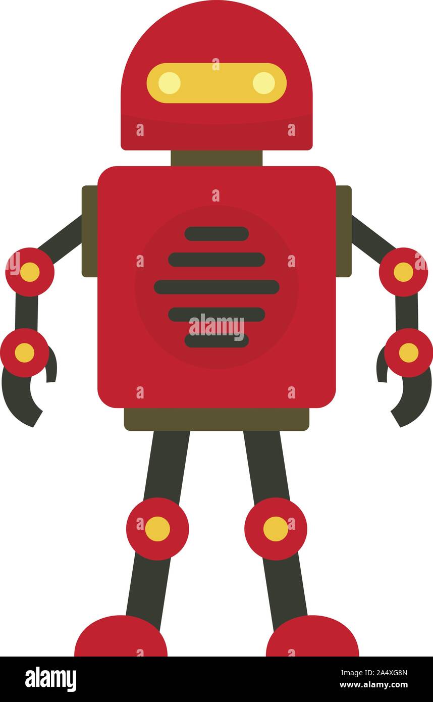 Robot icon. Flat illustration of robot vector icon for web design Stock ...