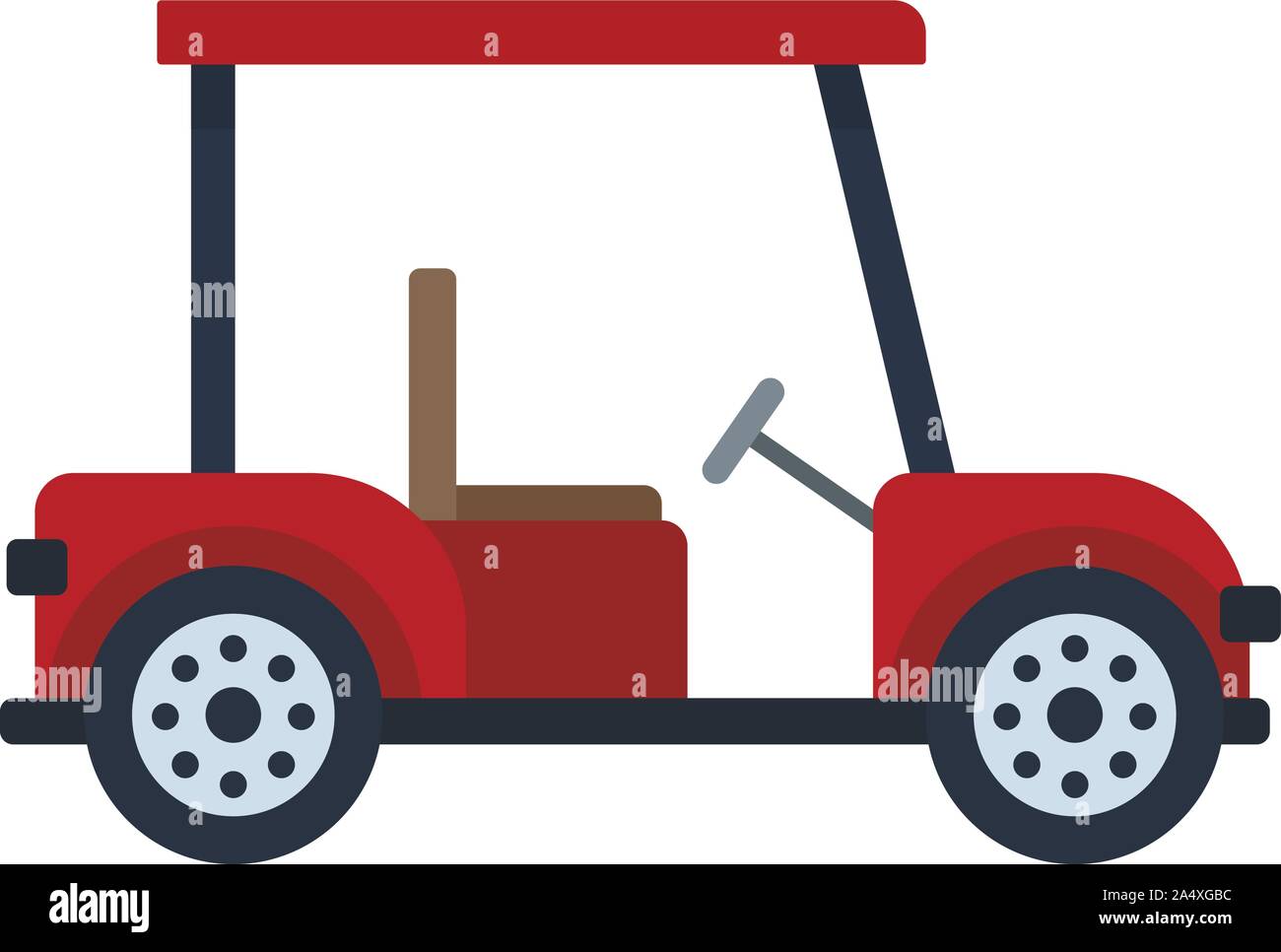 Golf car icon. Flat illustration of golf car vector icon for web design ...