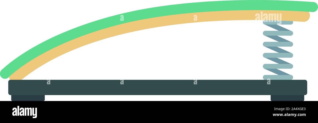 Jump board icon. Flat illustration of jump board vector icon for web ...