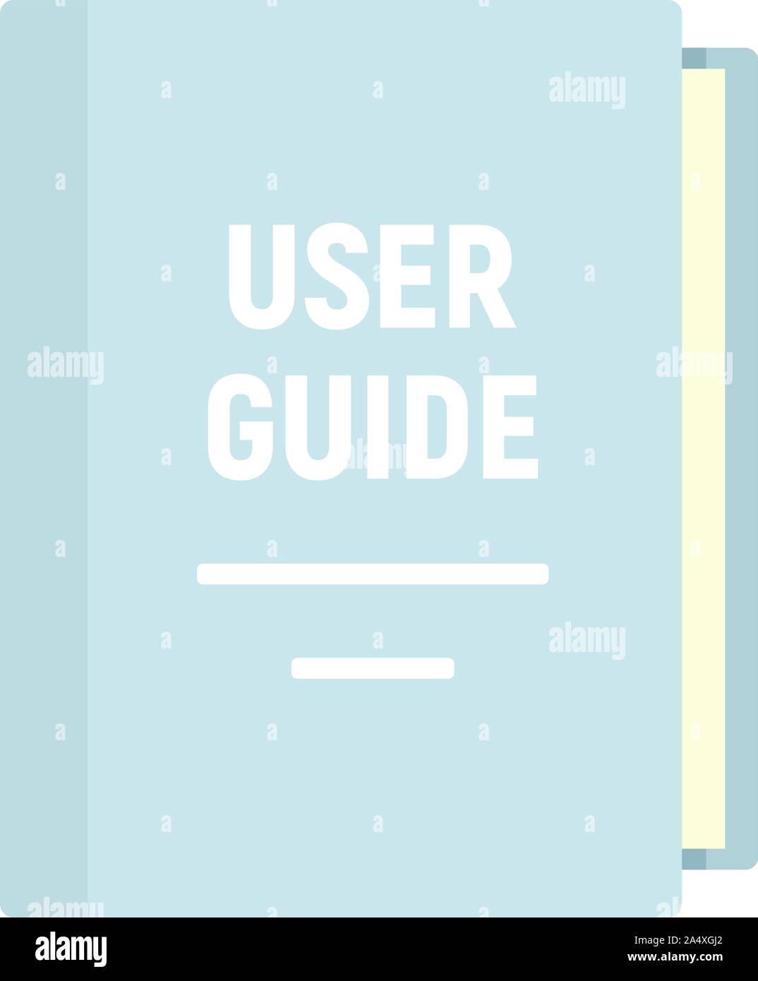 User guide icon. Flat illustration of user guide vector icon for web ...