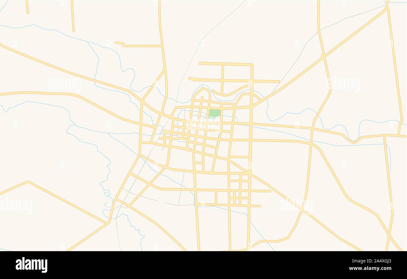 Printable street map of Dengzhou, Province Henan, China. Map template ...