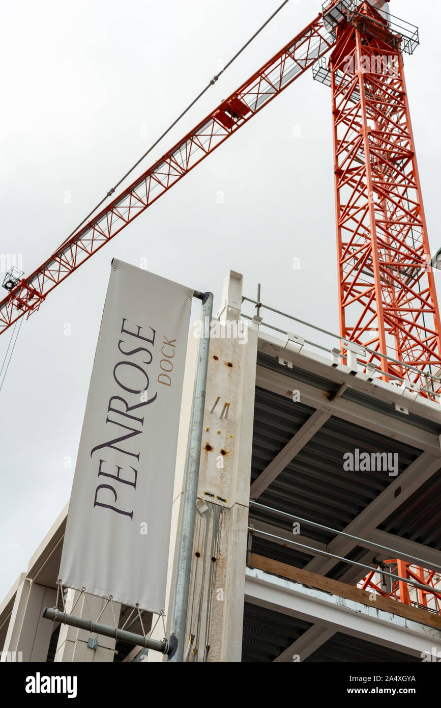 Penrose Dock office building development construction site in Cork City ...