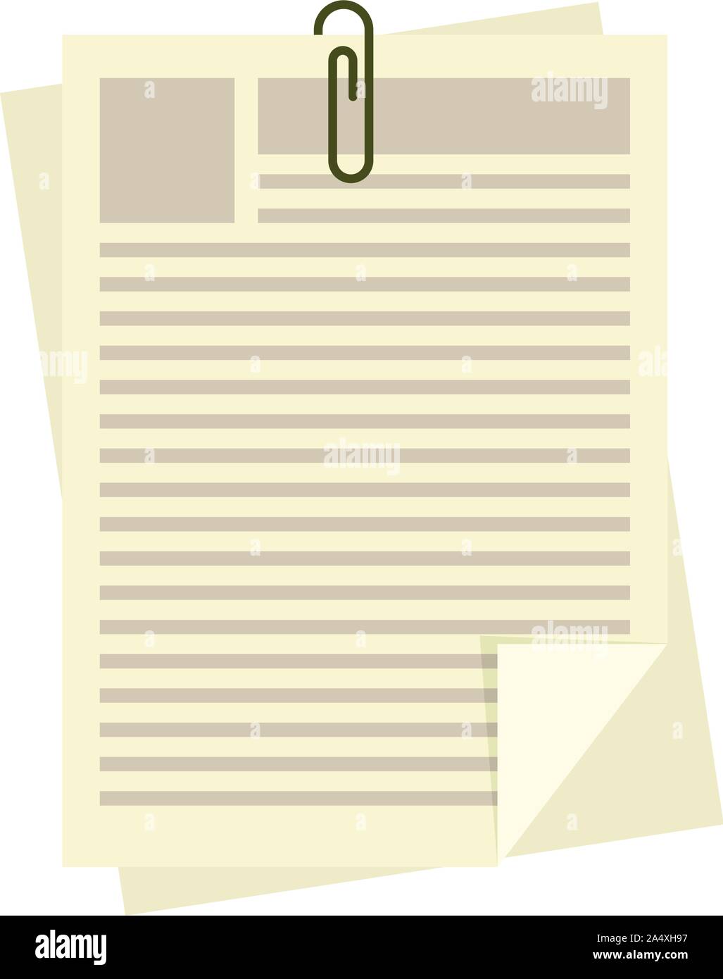 Papers pack icon. Flat illustration of papers pack vector icon for web ...