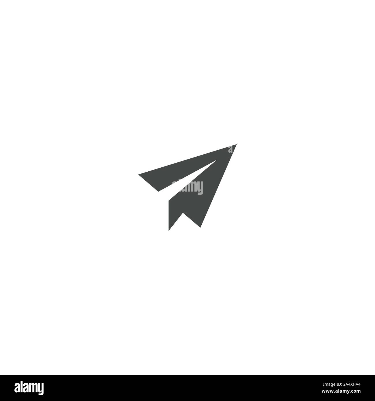 White Paper Airplane Icon