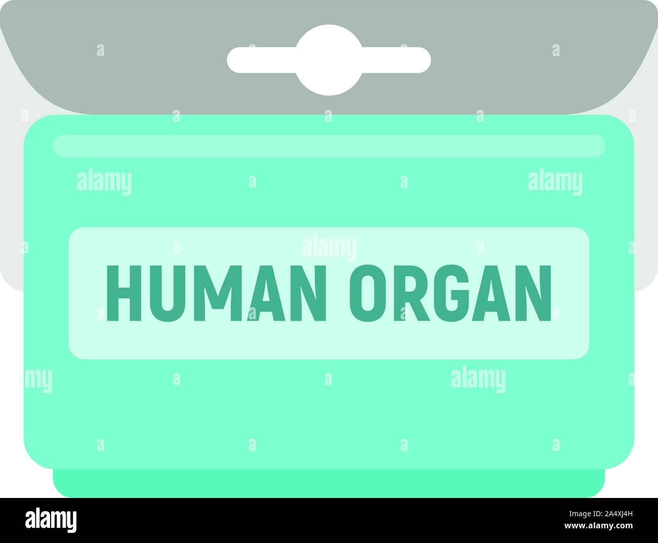Human organ pack icon. Flat illustration of human organ pack vector ...