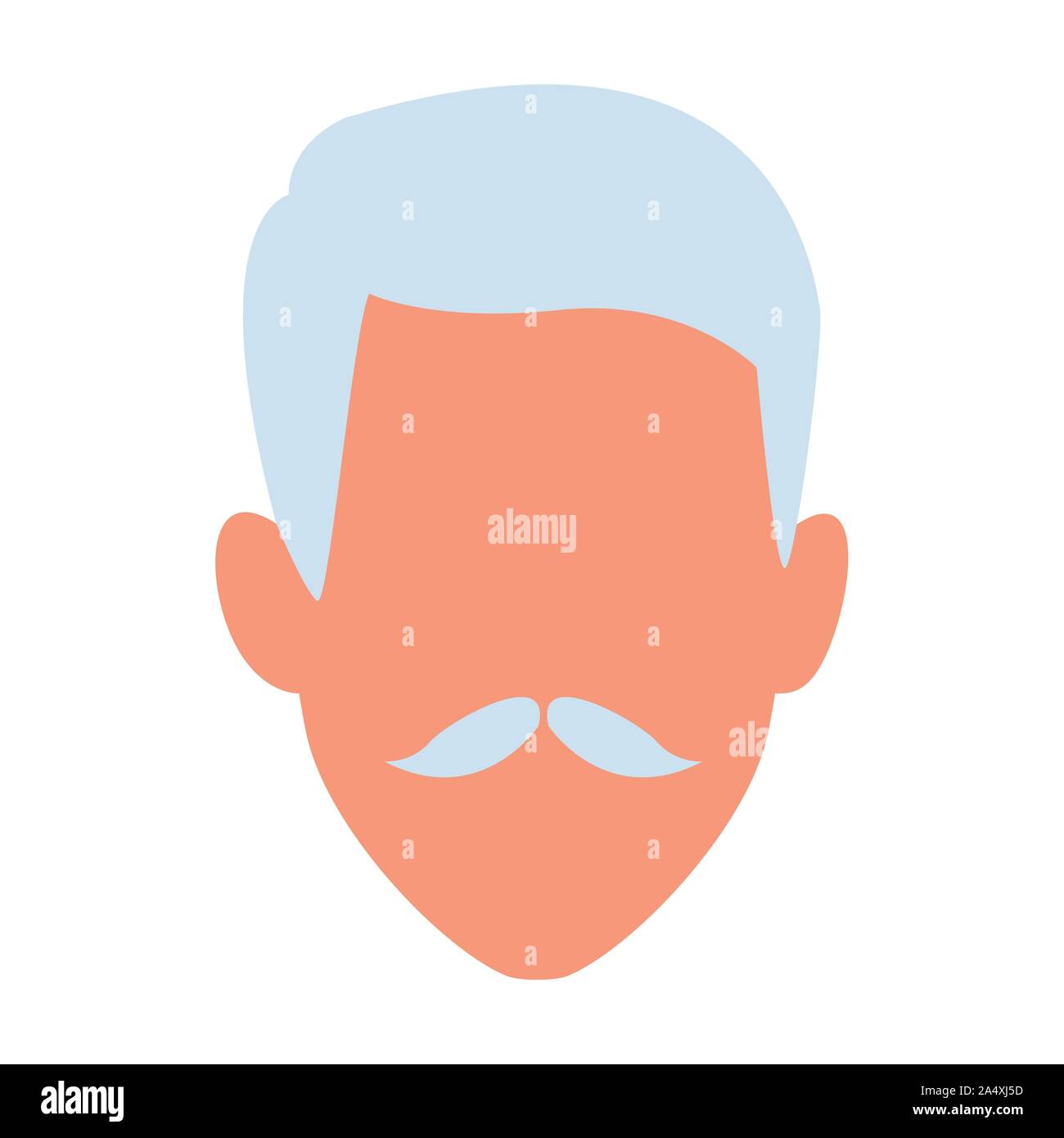 Portrait man mustache photo Stock Vector Images - Alamy