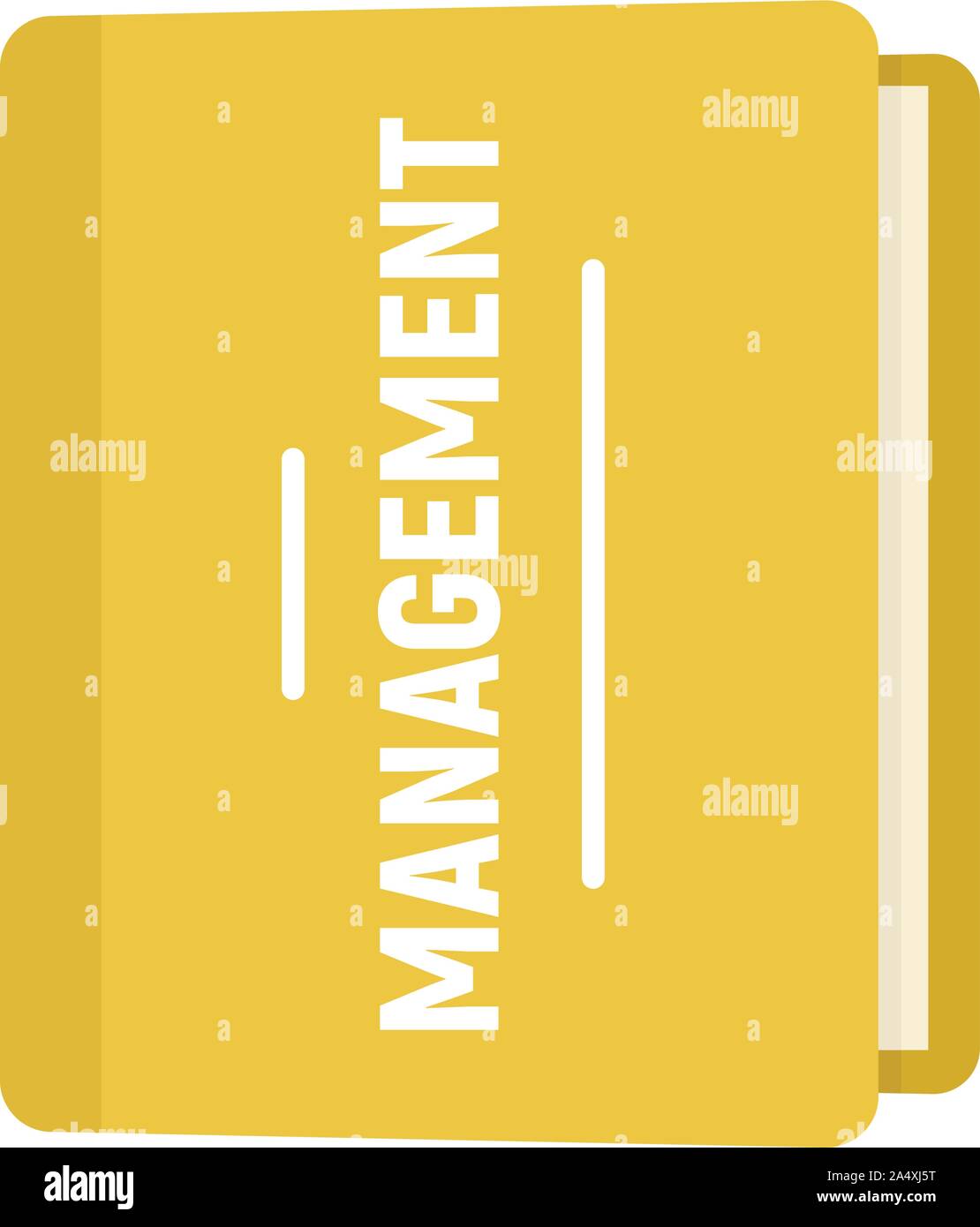 Folder management icon. Flat illustration of folder management vector ...