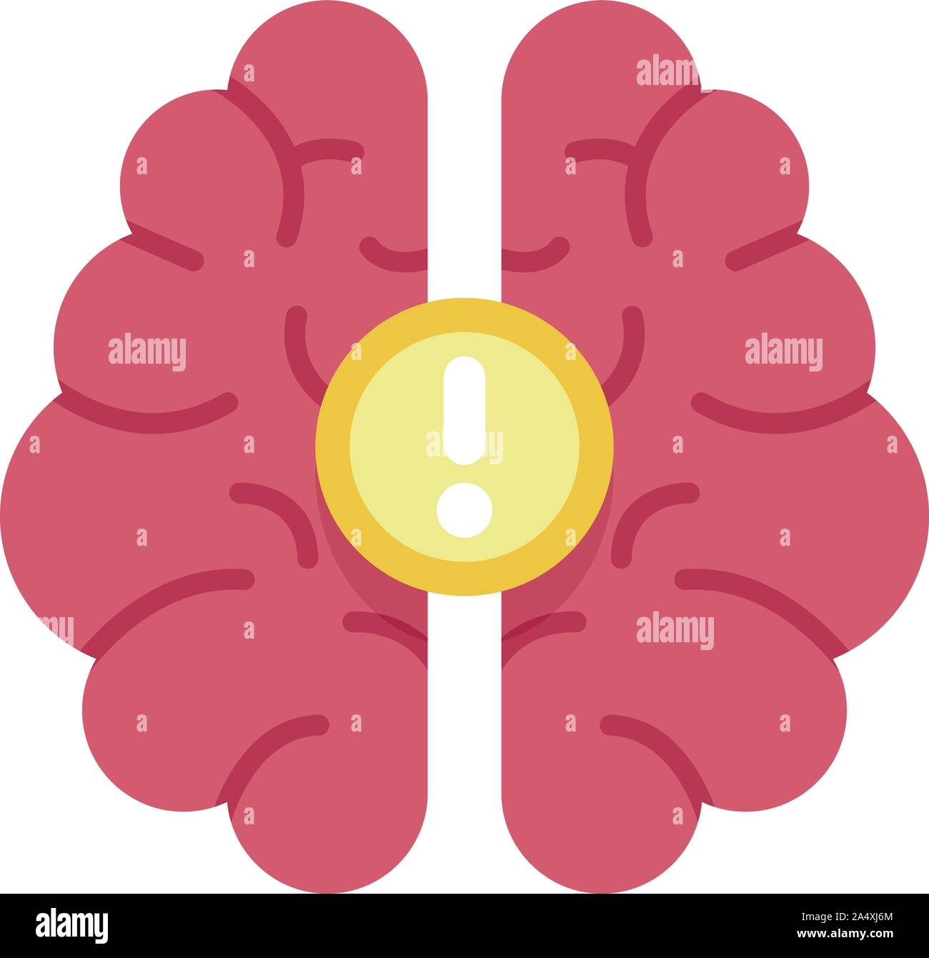 Brain idea icon. Flat illustration of brain idea vector icon for web ...