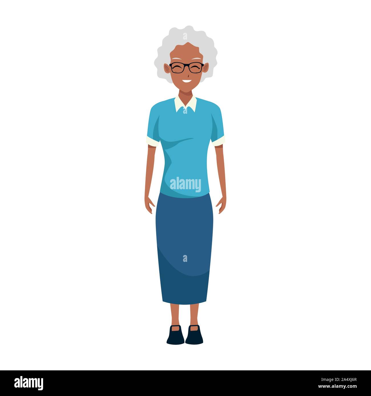 old woman cartoon icon, flat design Stock Vector Image & Art - Alamy