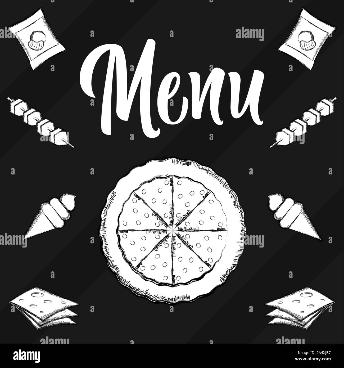 Restaurant menu design. Brochure menu- Vector illustration Stock Vector ...