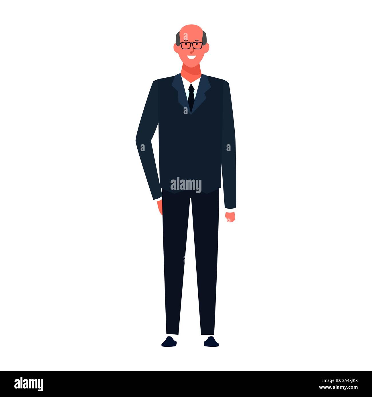 cartoon business old man icon Stock Vector Image & Art - Alamy