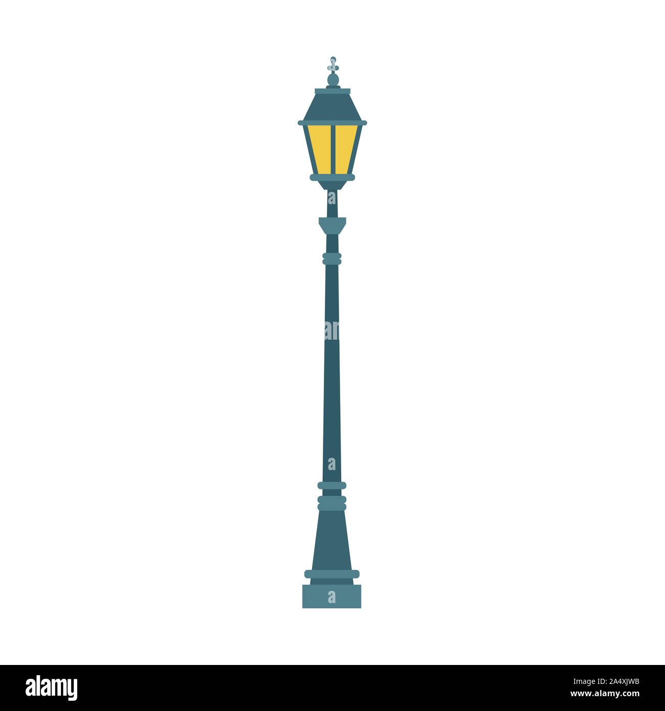 Old gas street lamp Cut Out Stock Images & Pictures - Alamy