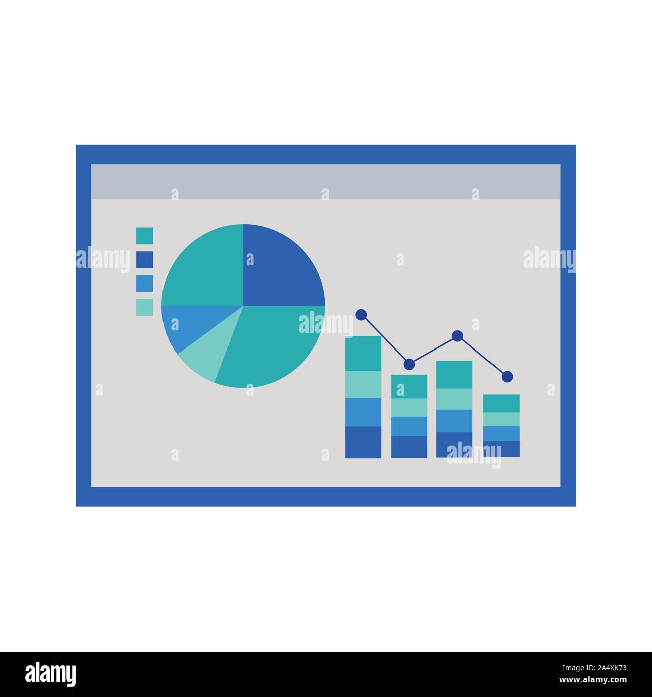 Chart graphs growing Stock Vector Images - Alamy