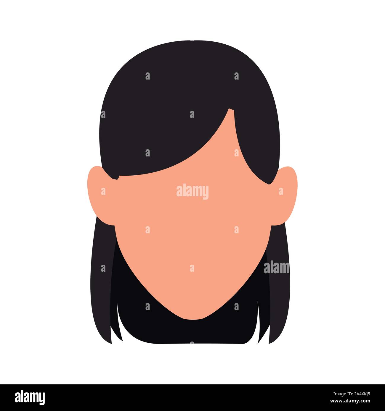 avatar woman face icon, flat design Stock Vector Image & Art - Alamy